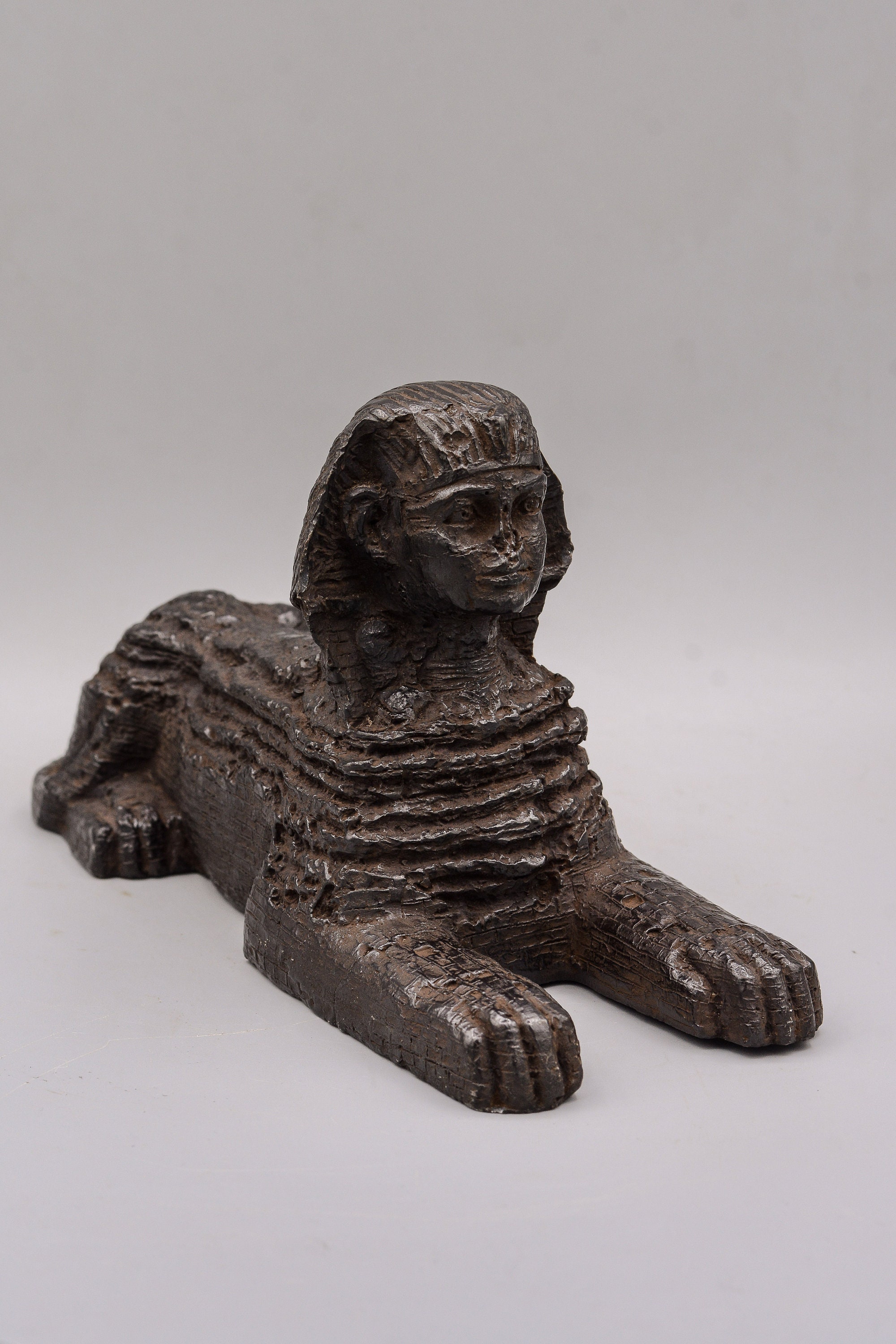Egyptian Statue Sphinx Black Solid Stone Heavy Made in Egypt - Etsy