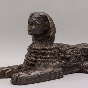 Egyptian Statue Sphinx Black Solid Stone Heavy Made in Egypt - Etsy