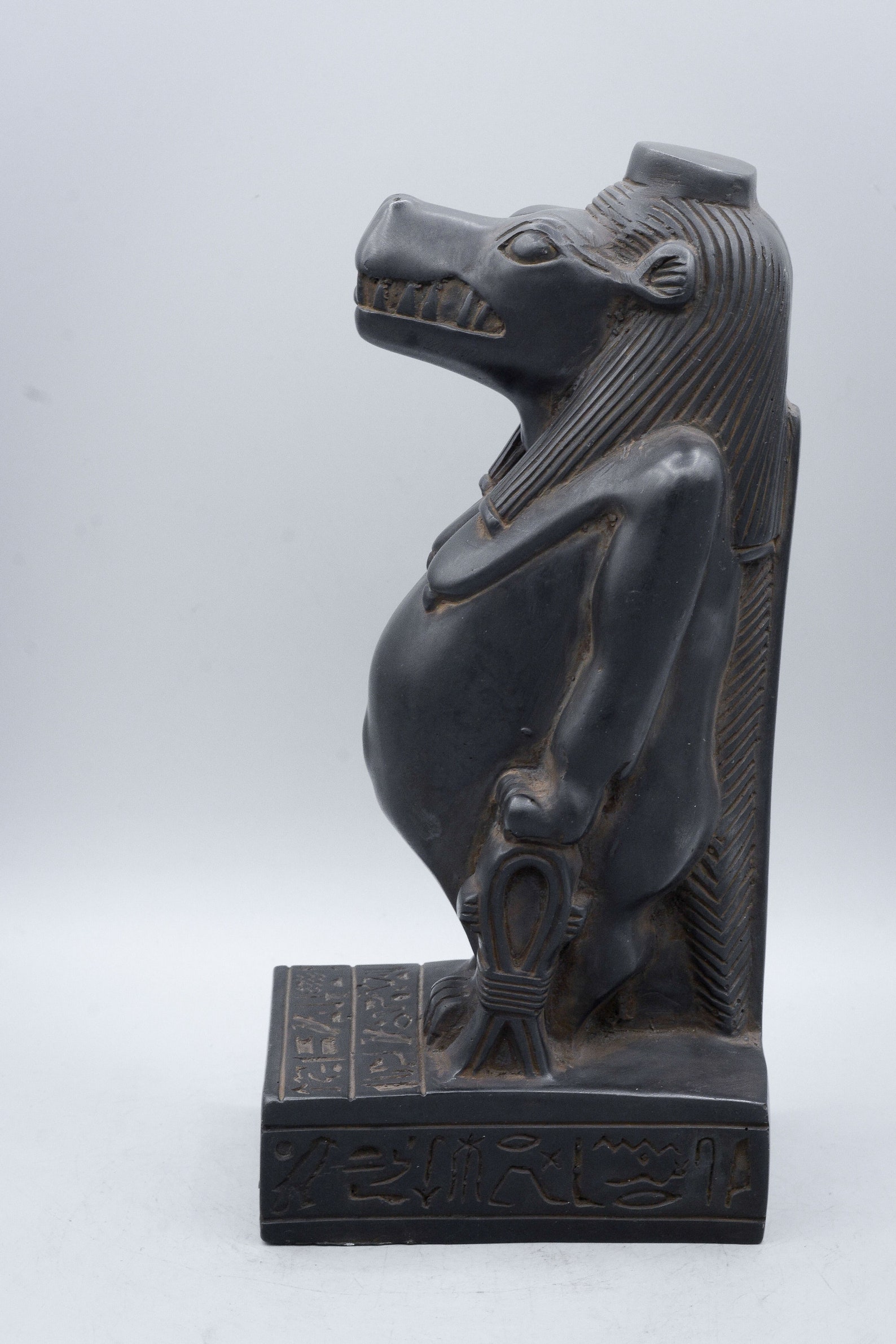 Statue of Taweret Hippos “goddess of Childbirth” Black Heavy 2 Size ...