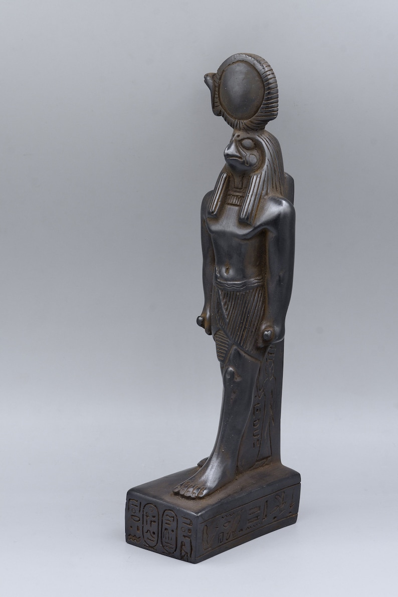 Statue of Ra Harakhte Sun God crowned with a solar disk made | Etsy