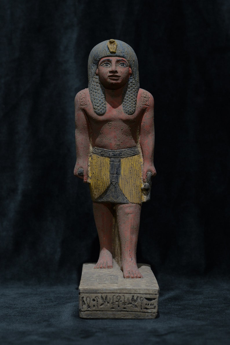 Unique Statue of Egyptian Art Sculpture Pharaoh Seti II Heavy - Etsy
