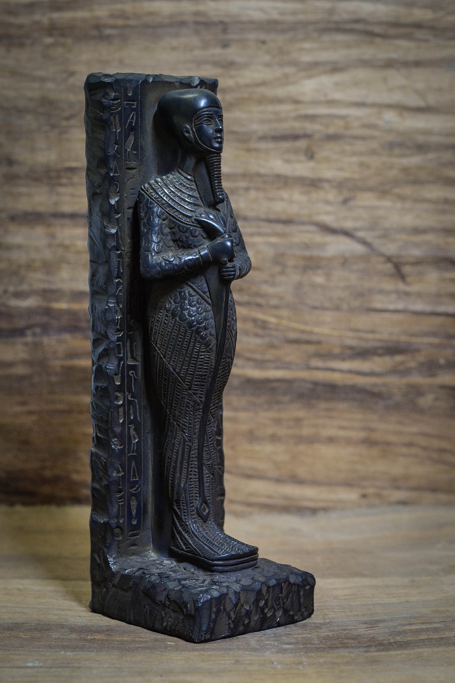 Statue of Ptah Stela Relief God Craftsmen Unique Heavy Black | Etsy