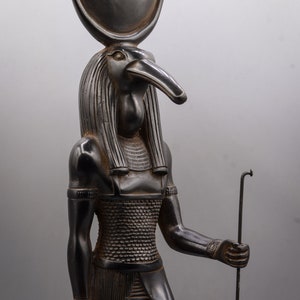 Statue Thoth God of the Moon and Wisdom Black Large Ancient Egyptian ...