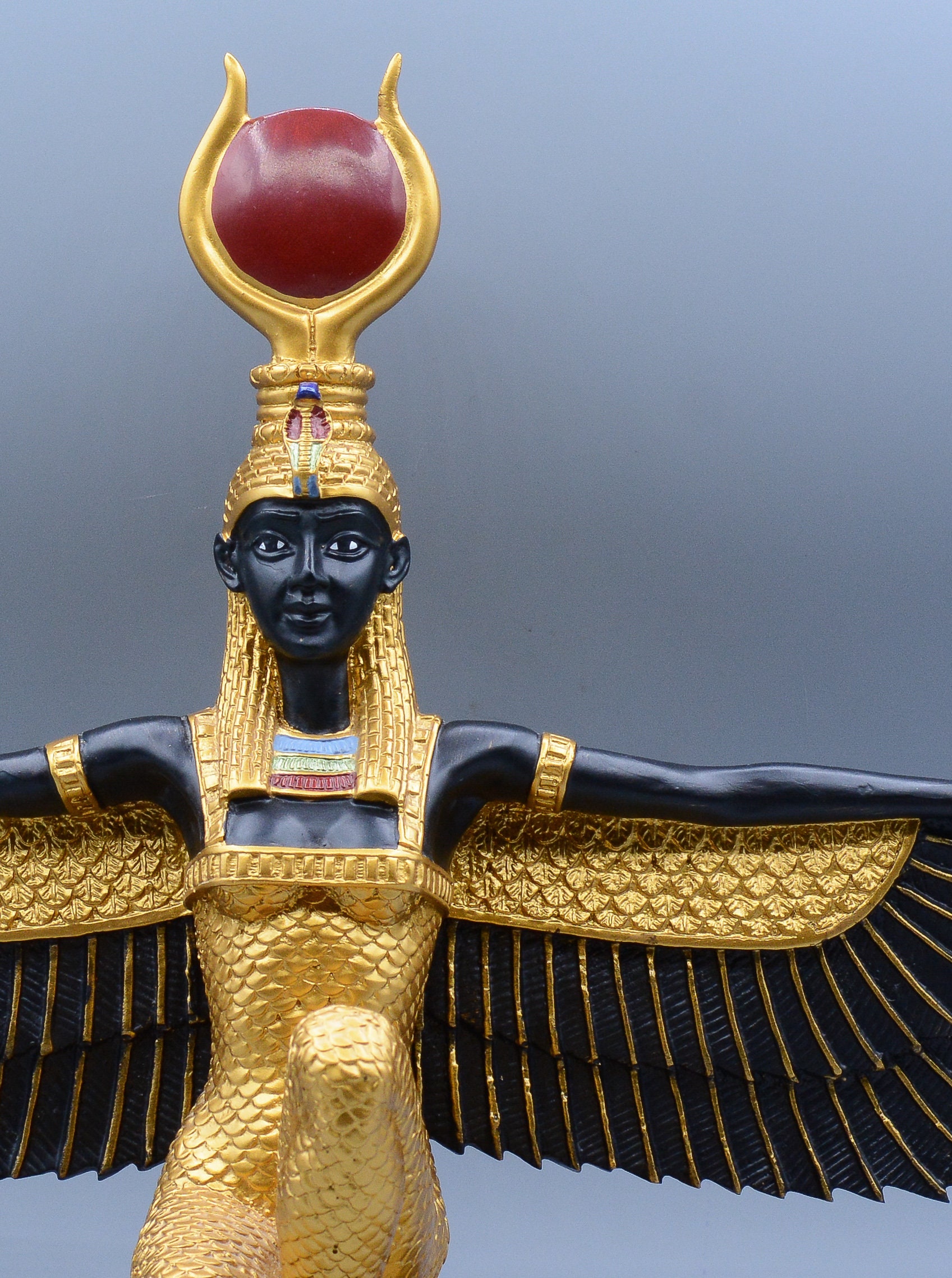 Egyptian Goddess Isis Open Wings Large Statue (2 Style) Made in Egypt ...