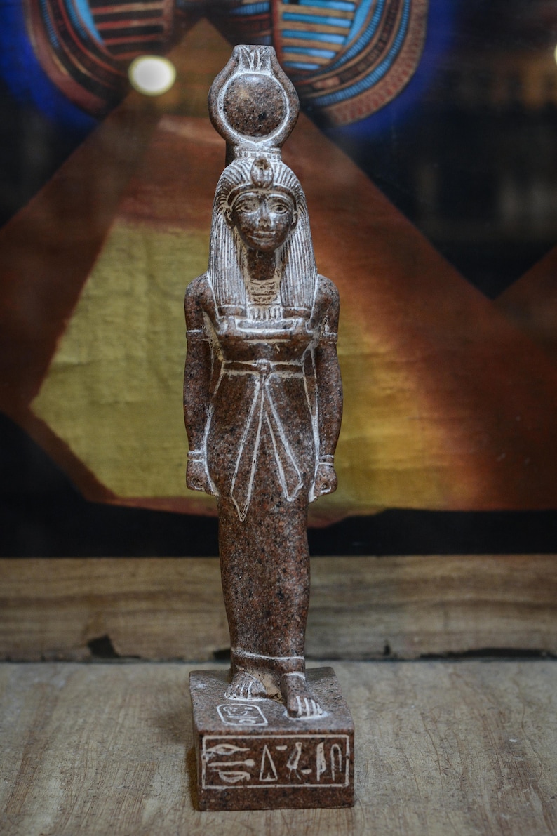 Isis Goddess Statue Sculpture Granite Stone Heavy 2 Style - Etsy