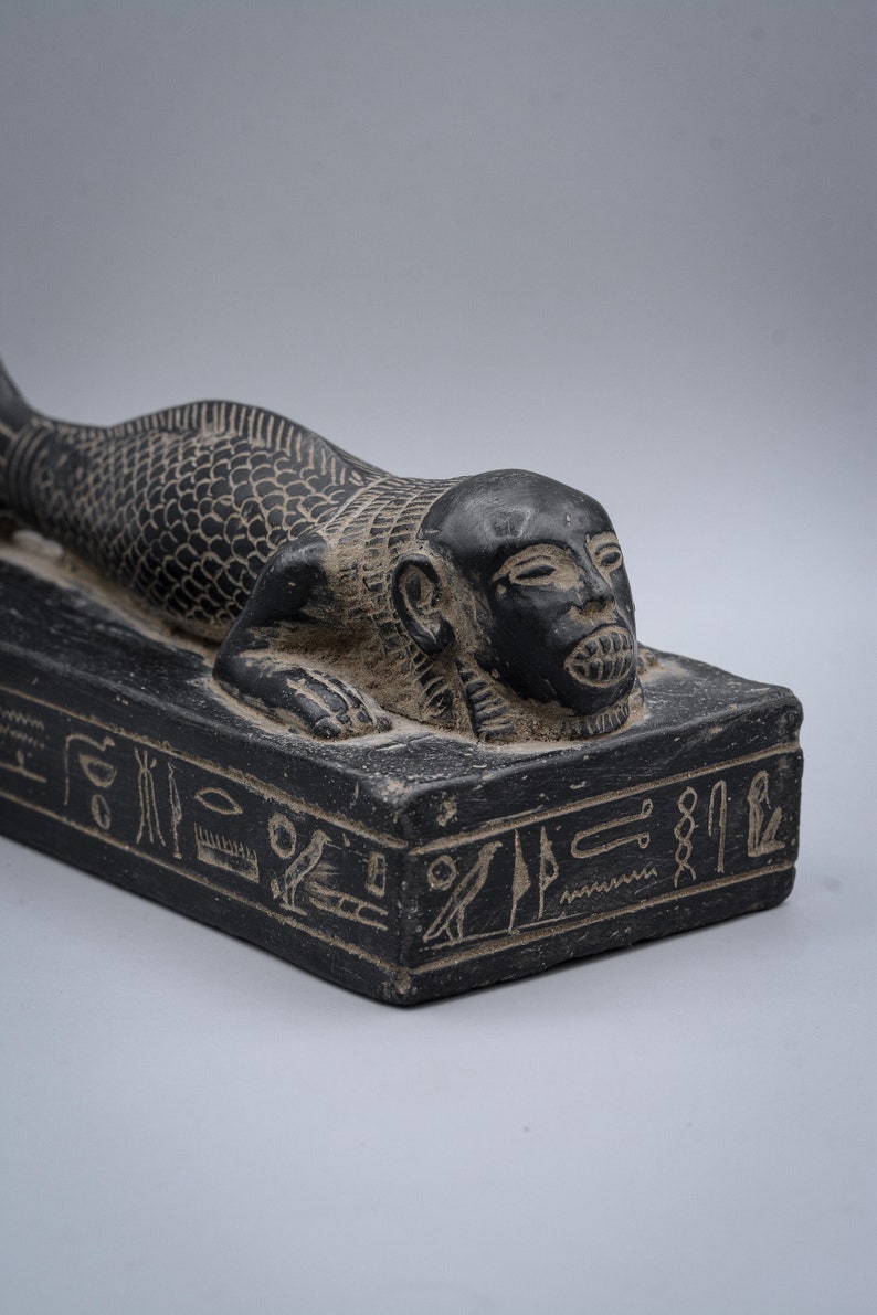 Rare Ancient Egyptian art Statue God Seth with Devil Head fish | Etsy