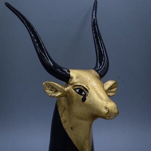 Egyptian Art Head of Hathor as Cow Goddess of Love Heavy Unique Large ...