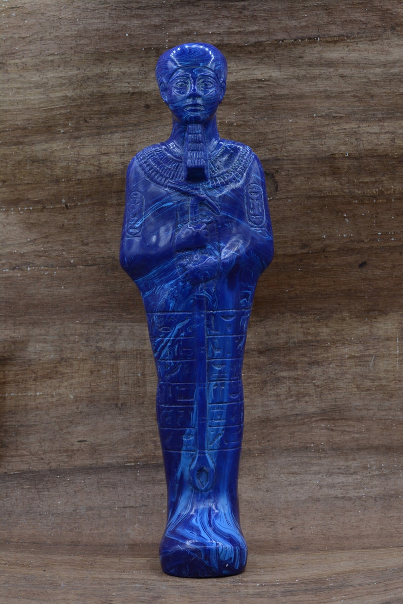 Statue of Egyptian God Ptah Blue Handcrafted Heavy Statue Made - Etsy