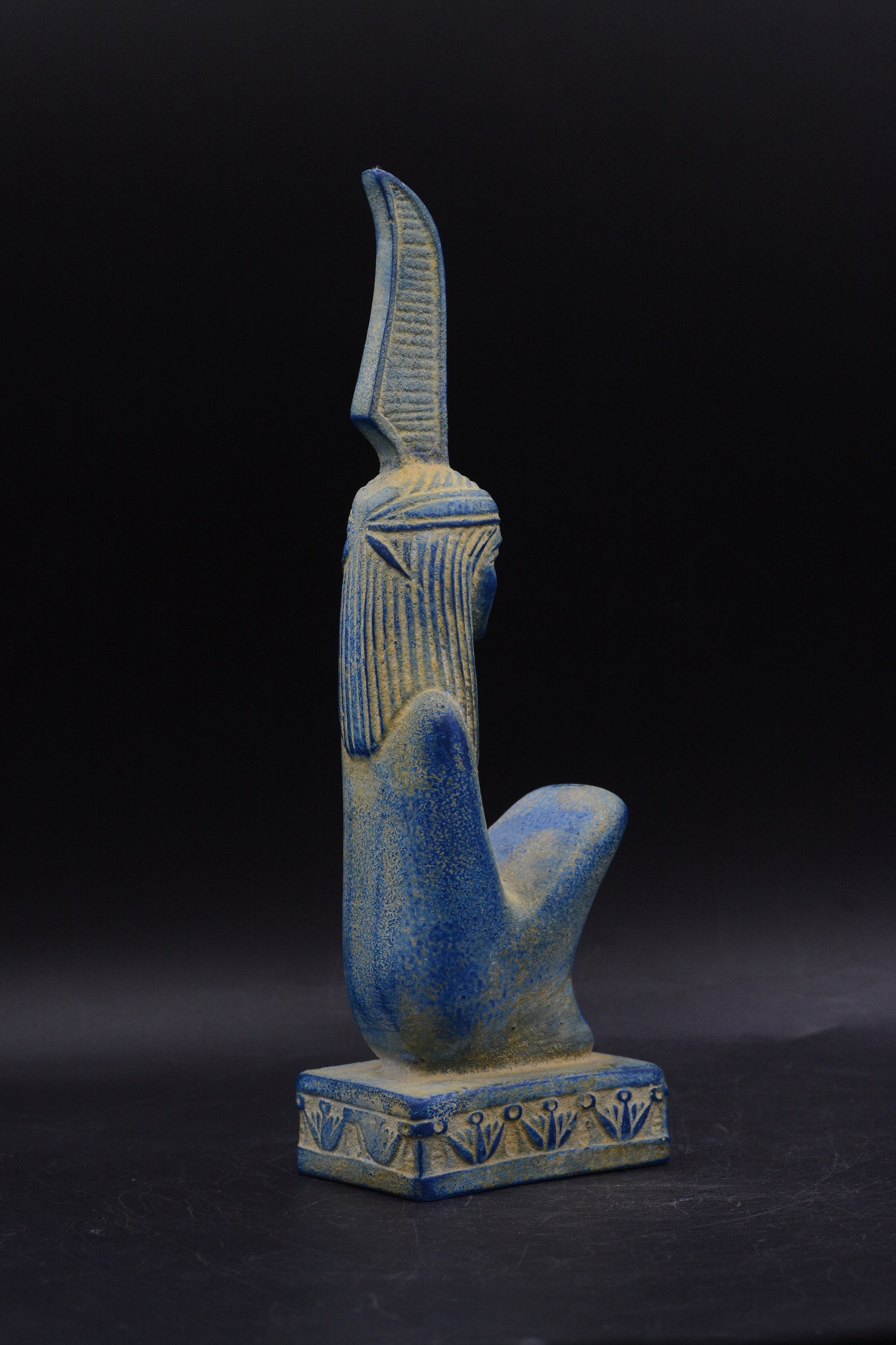 Statue Maat Goddess of Balance and Truth Blue Figurine Handmade ...