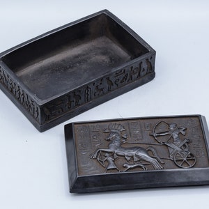 Egyptian Box Decorative Pharaoh Art Stone Made in Egypt - Etsy