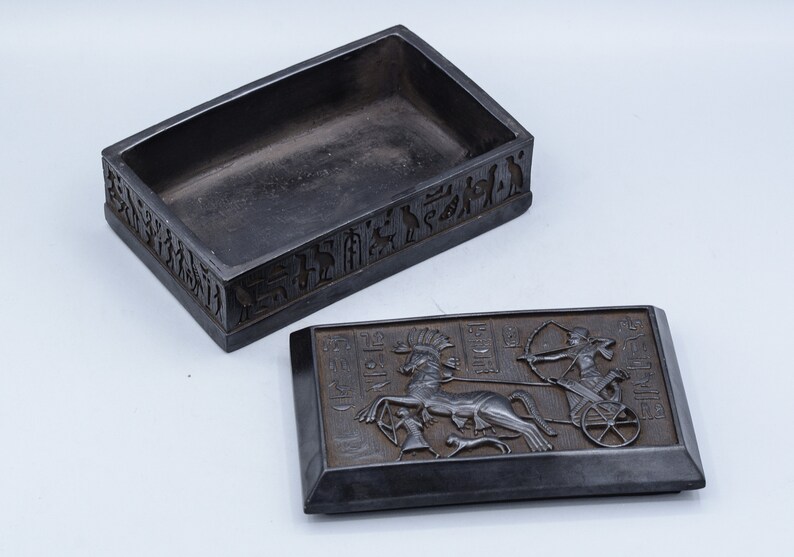 Egyptian Box Decorative Pharaoh Art Stone Made in Egypt - Etsy