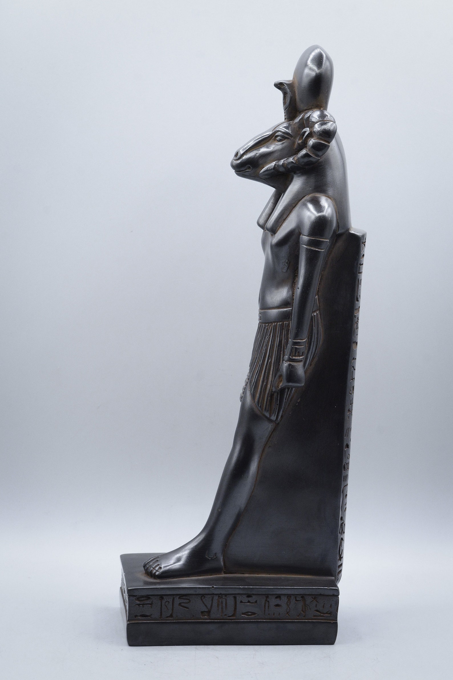 Unique Ancient Egyptian God khnum statue large solid stone | Etsy