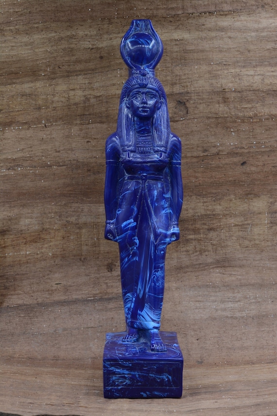 Isis Statue Blue Goddess of Healing and Magic Altar Statue - Etsy