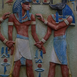 Wall Hanging God Set and Horus Blessing Ramesses II (temple Abu Simbel ...