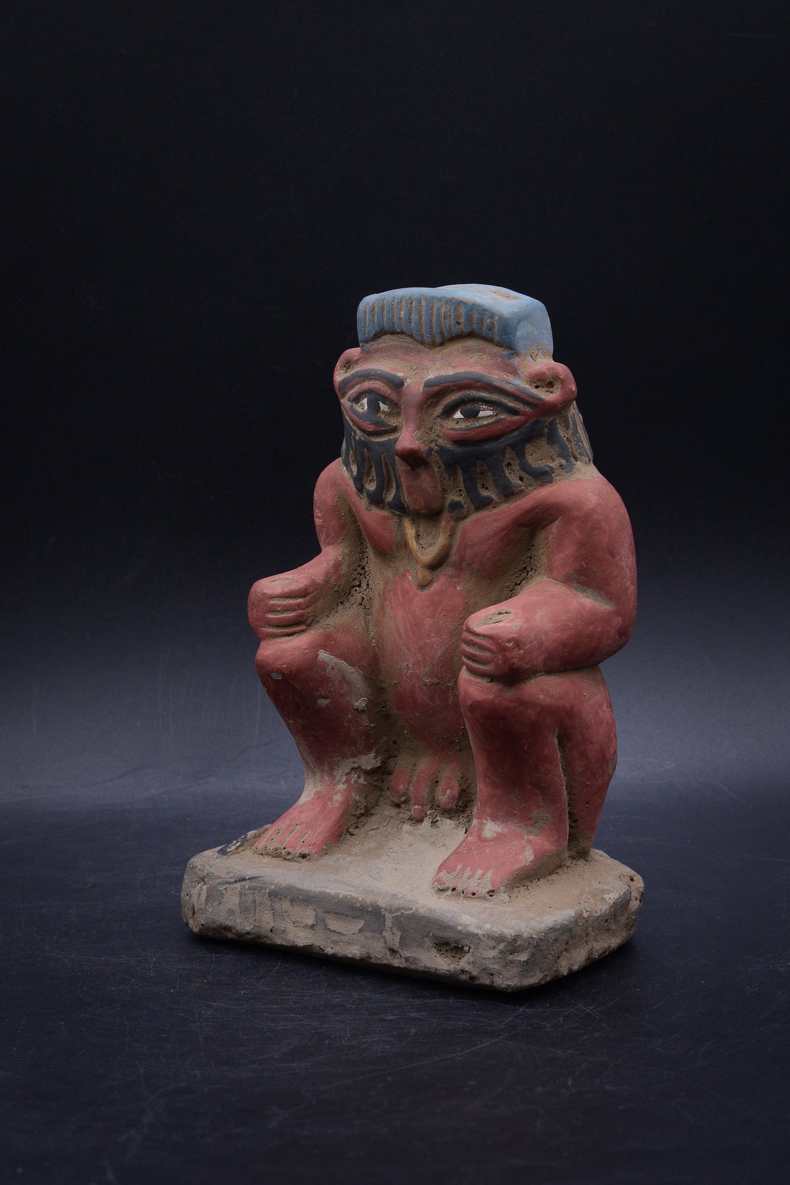 Unique Egyptian Art Statue of God Bes the Dwarf Protector of | Etsy