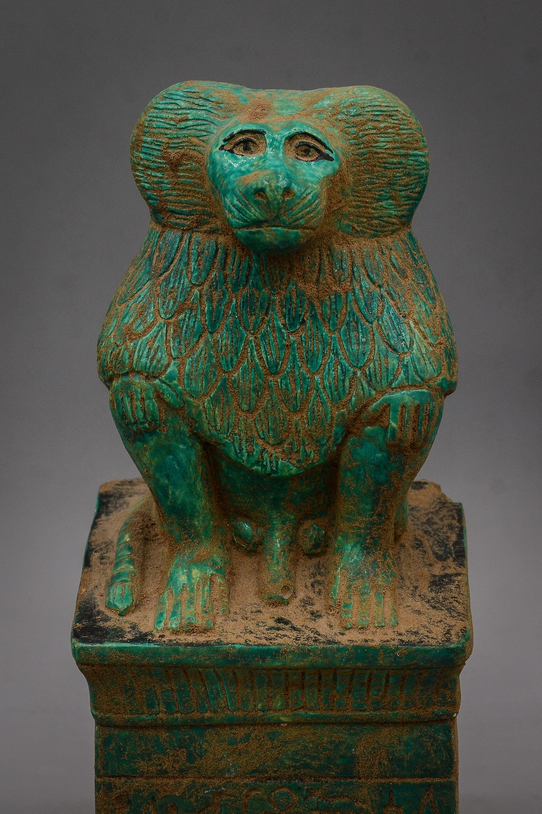 Statue of Thoth Baboon Seated Monkey moon God Thoth and Wisdom ...