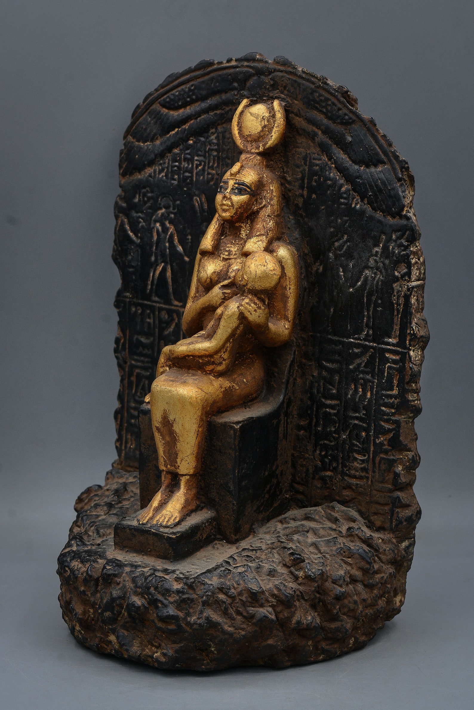 Statue of Isis Goddess of Healing and Magic Nursing the Child | Etsy