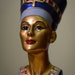 Statue of Egyptian Art Queen Nefertiti Bust Large Hand Painted Gold ...