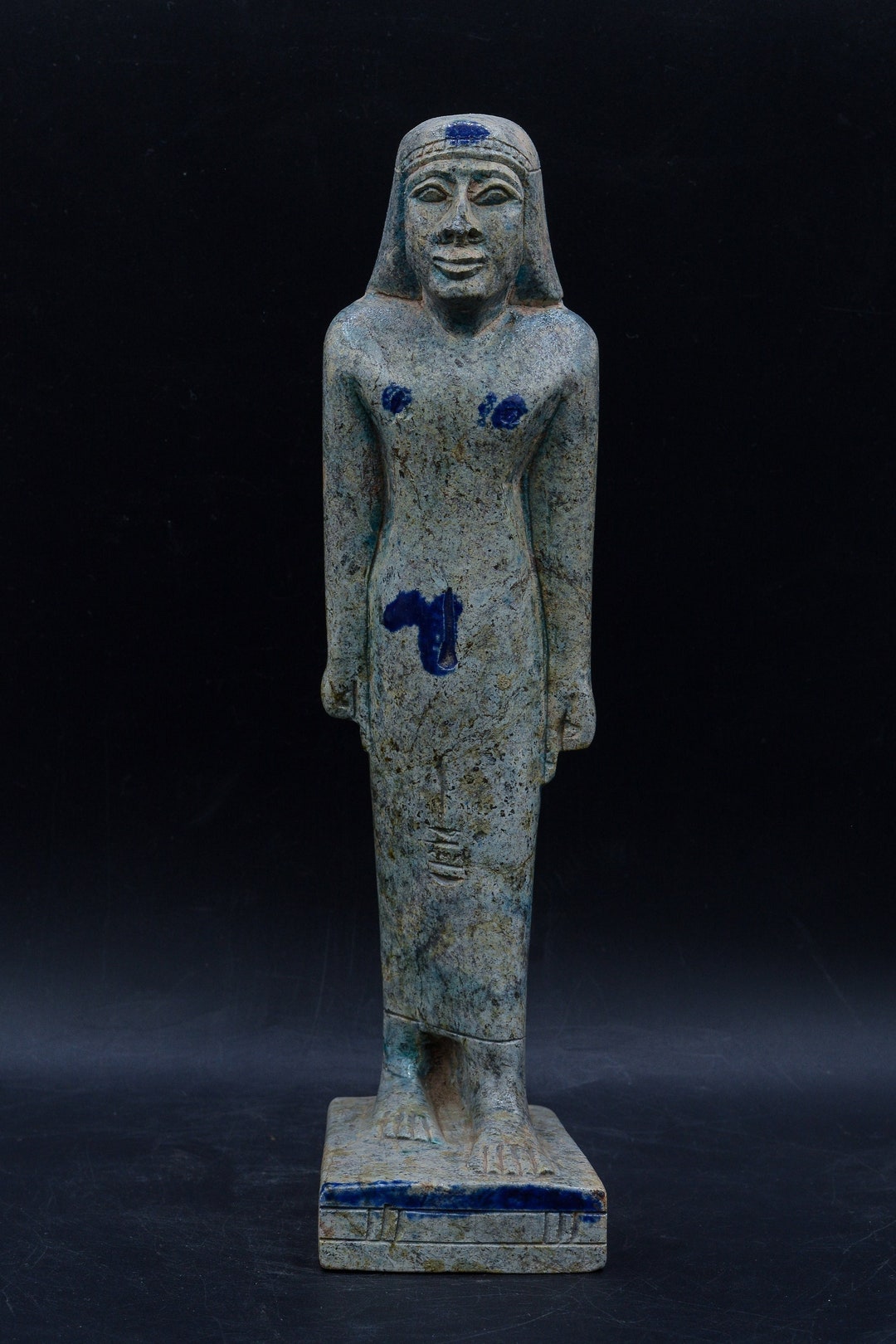 Vintage Egyptian Statue Nephthys Goddess of the Air Hand Carved Altar ...