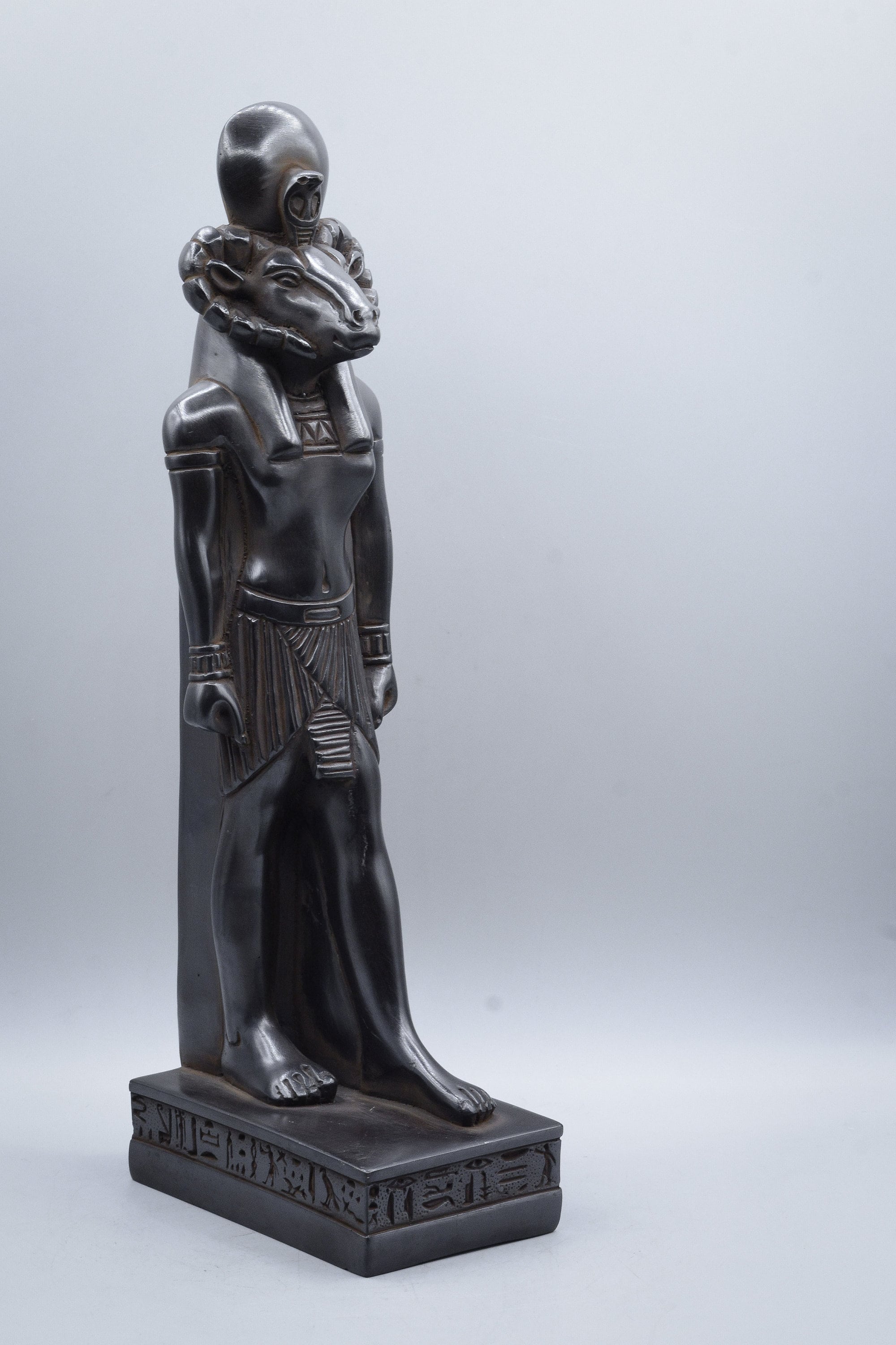 Unique Ancient Egyptian God khnum statue large solid stone | Etsy