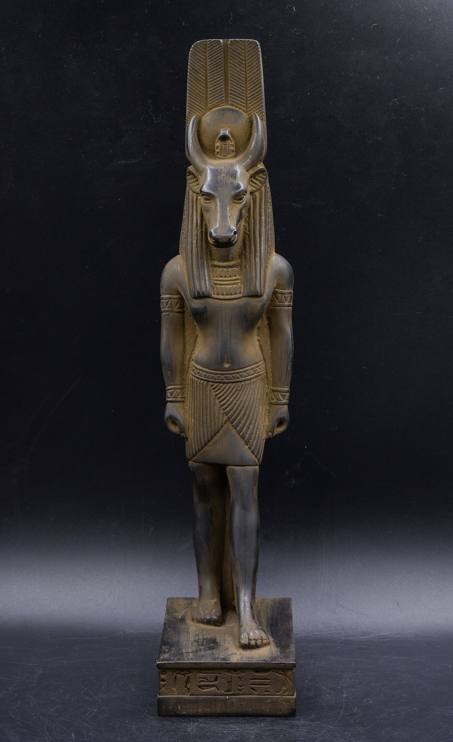 Statue Montu God of War Lord of Medamud, Depicted With a Bull’s Head ...