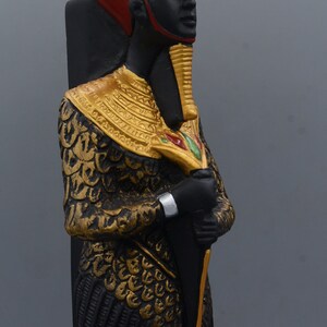 Unique Ptah God of Memphis and Craftsmen Stone Painted Black Gold Made ...