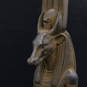 Statue Montu God of War Lord of Medamud, Depicted With a Bull’s Head ...