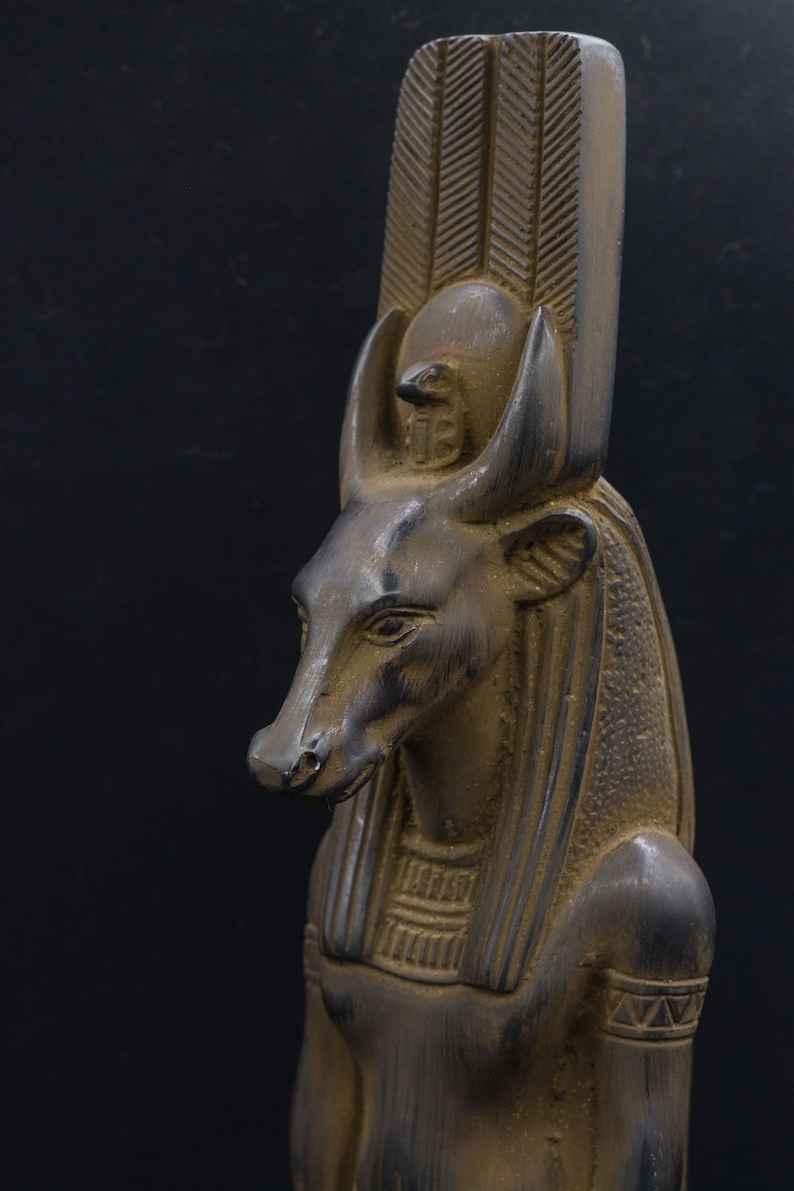 Statue Montu God of War Lord of Medamud, Depicted With a Bull’s Head ...
