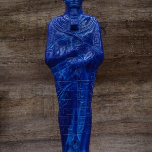 Statue of Egyptian God Ptah Blue Handcrafted Heavy Statue Made in Egypt ...