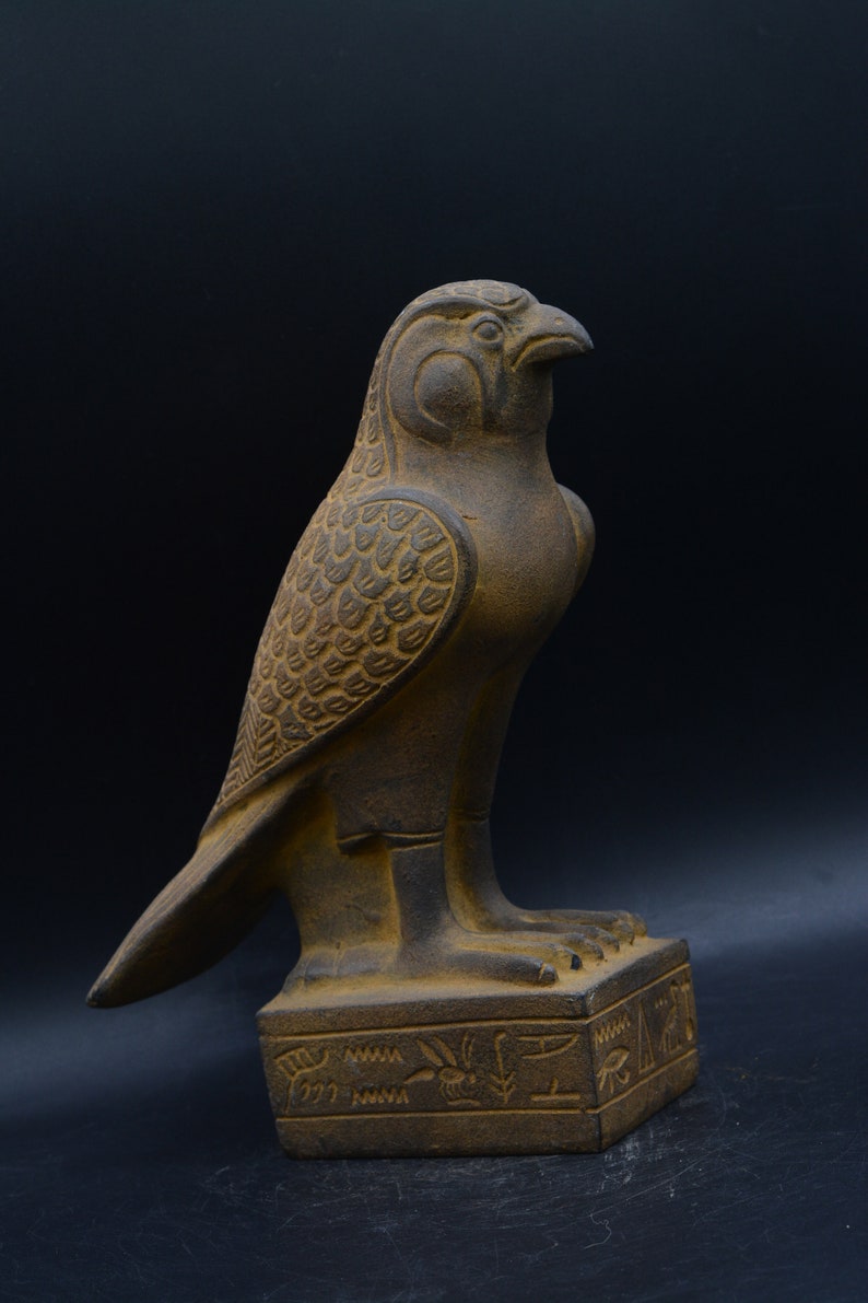 Statue Horus Falcon Bird Headed God of the Sky Unique Sculpture ...