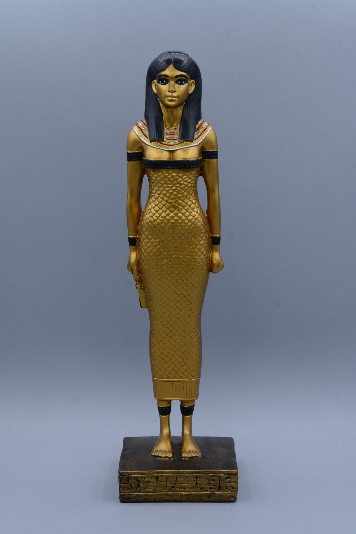 Estatua única de la diosa egipcia Isis grande pintado a mano | Etsy