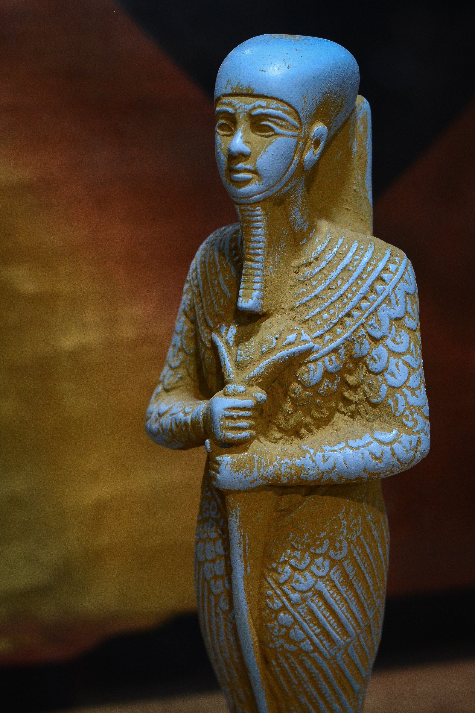 Buy Statue Ptah God of Memphis Sculpture Blue Made in Egypt Online in ...