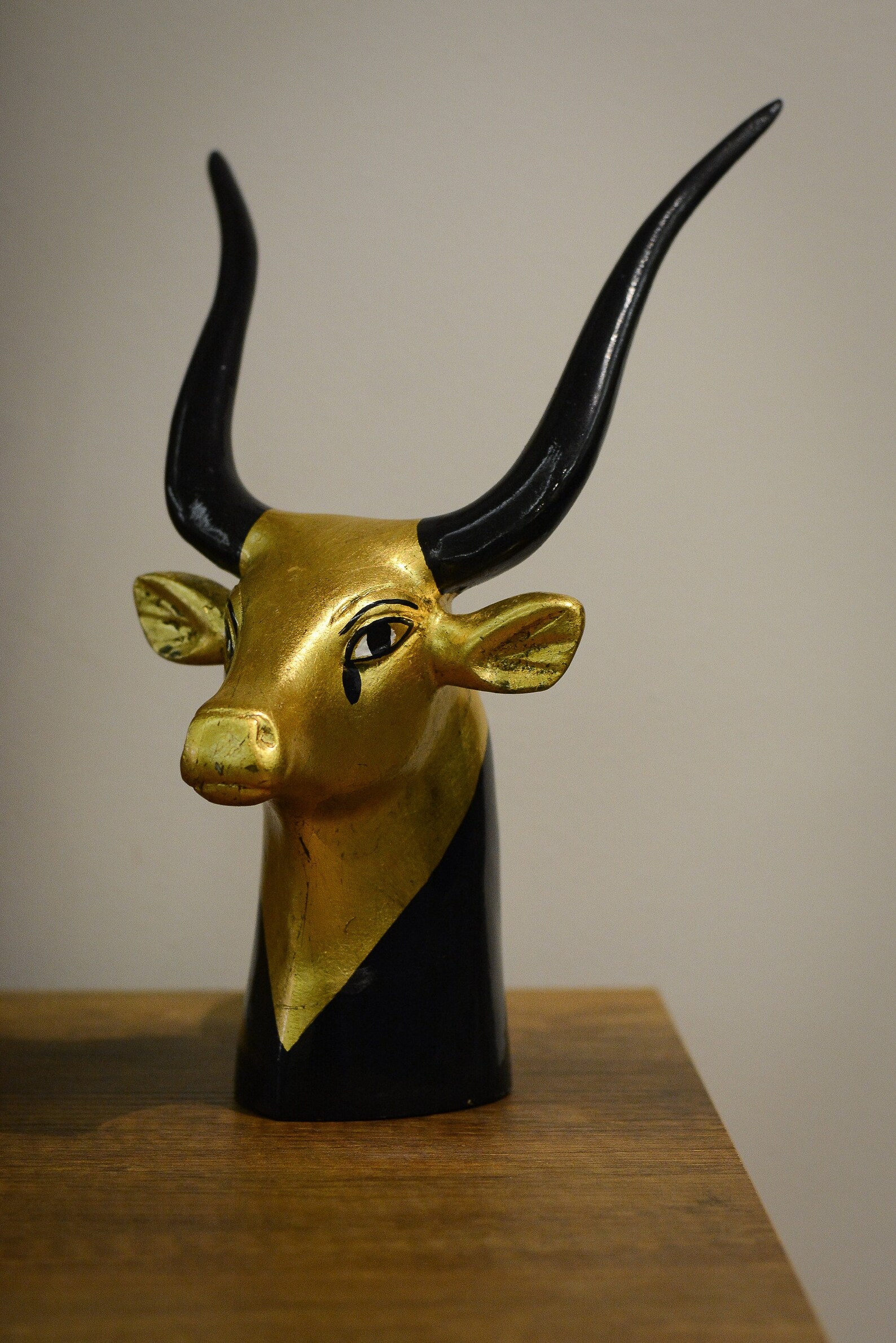 Egyptian Art Head of Hathor as Cow Goddess of Love Unique | Etsy