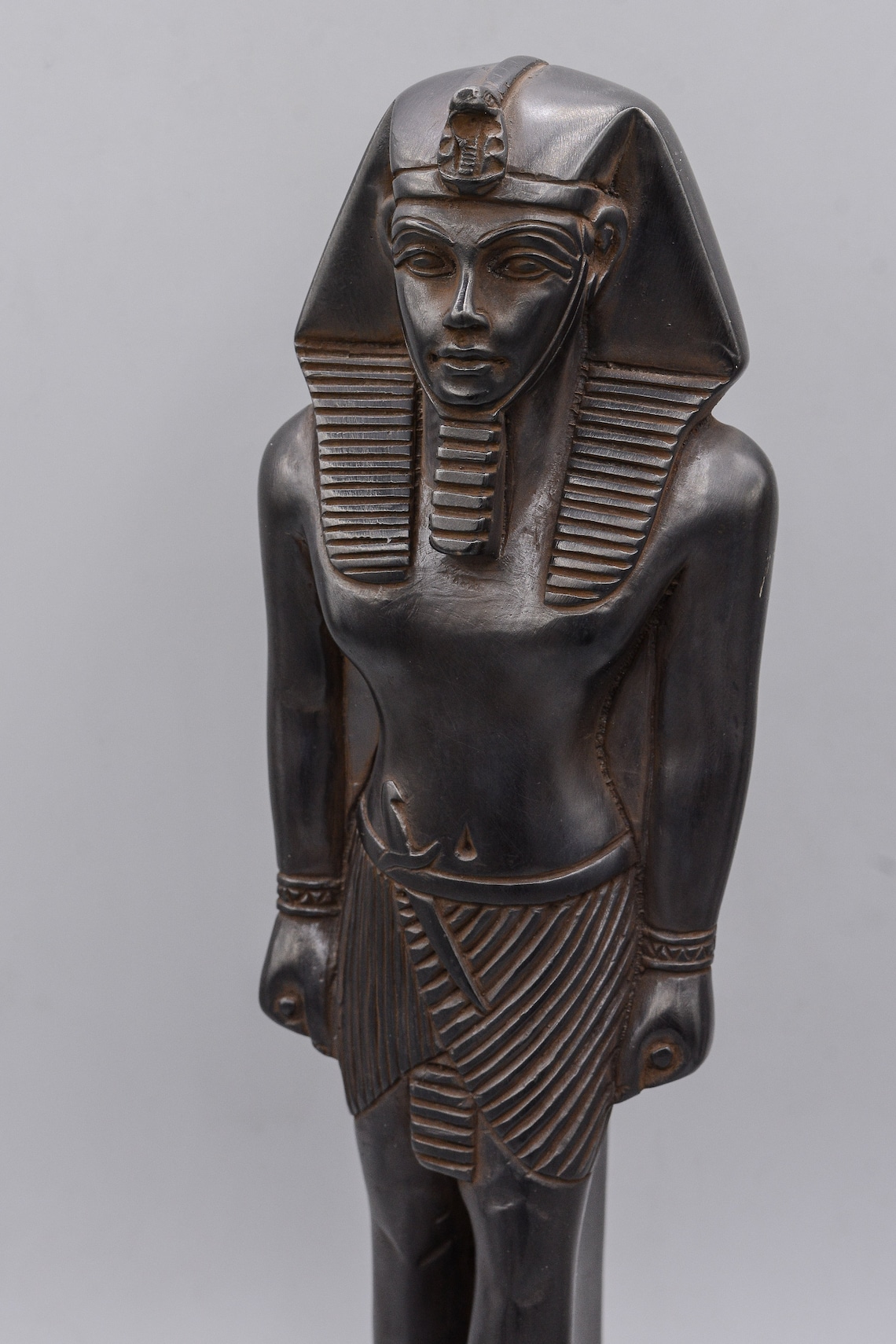 Statue of King Khafre black Egyptian art Pharaoh solid stone | Etsy