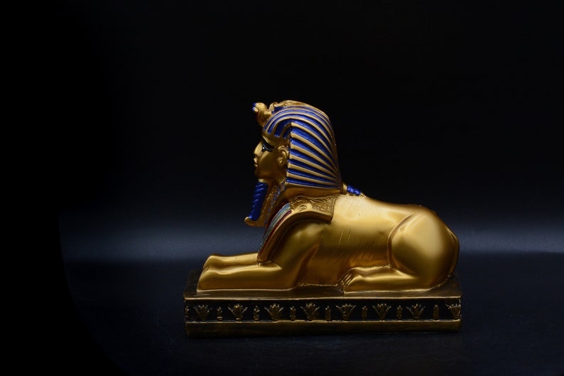 Unique Hand Painted Egyptian Sphinx Statue 3 Size Made in - Etsy