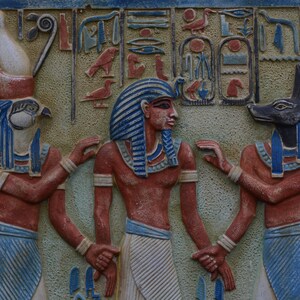 Wall Hanging God Set and Horus Blessing Ramesses II (temple Abu Simbel ...