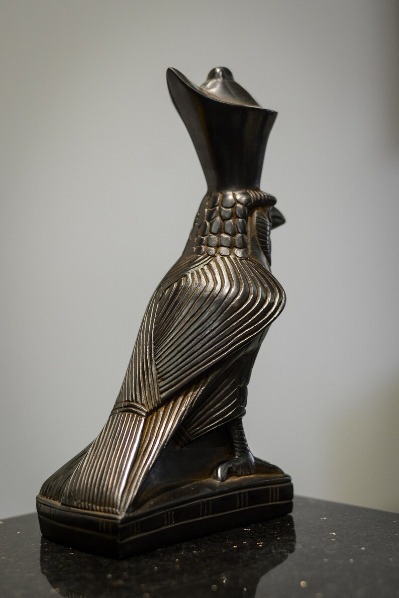 Unique Statue Horus as Falcon Bird Headed God of Sky Figurine - Etsy
