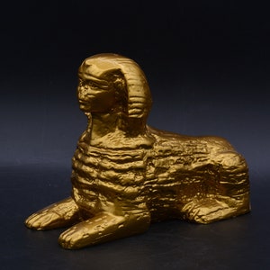 Statue of Egyptian Art Hand Made Sphinx 3 Color Gold / Bronze / White ...