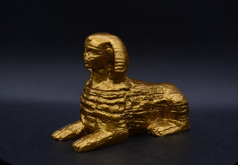 Statue of Egyptian Art Hand Made Sphinx 3 Color Gold / Bronze - Etsy