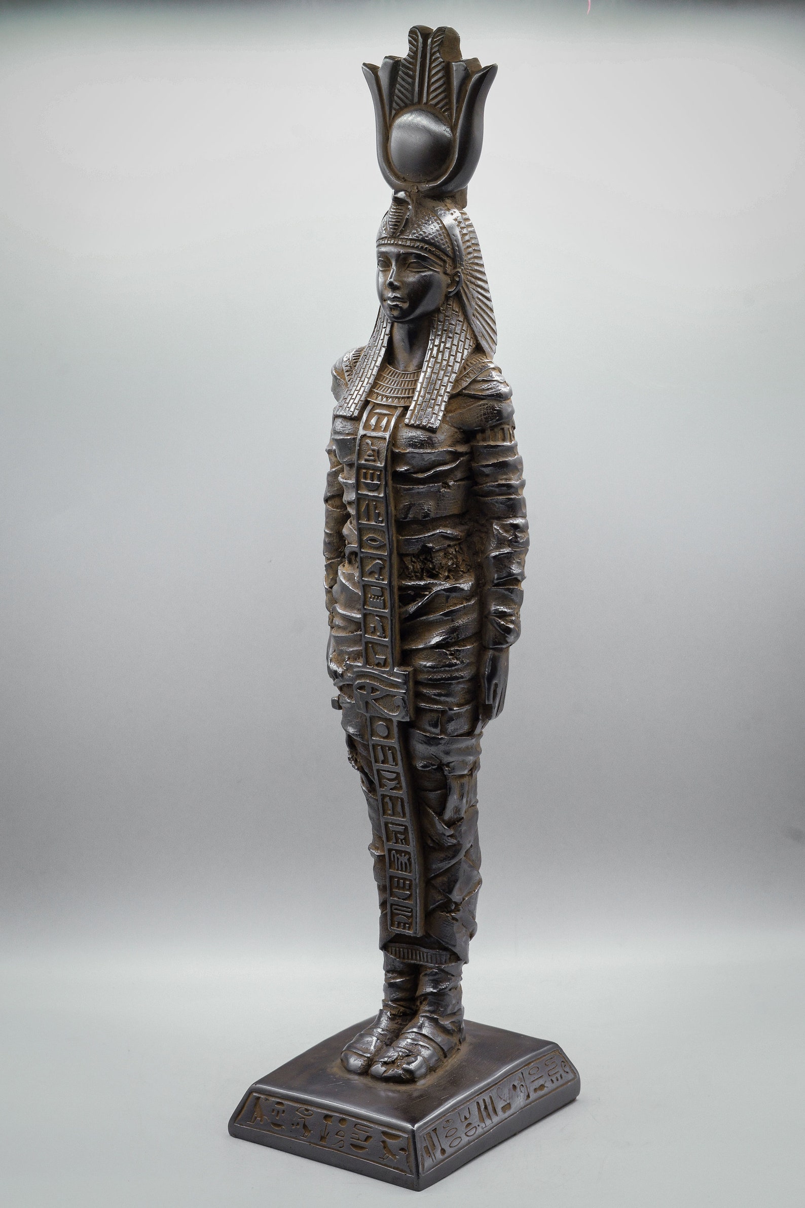 Unique Power of goddess Isis large black statue Contains eye | Etsy