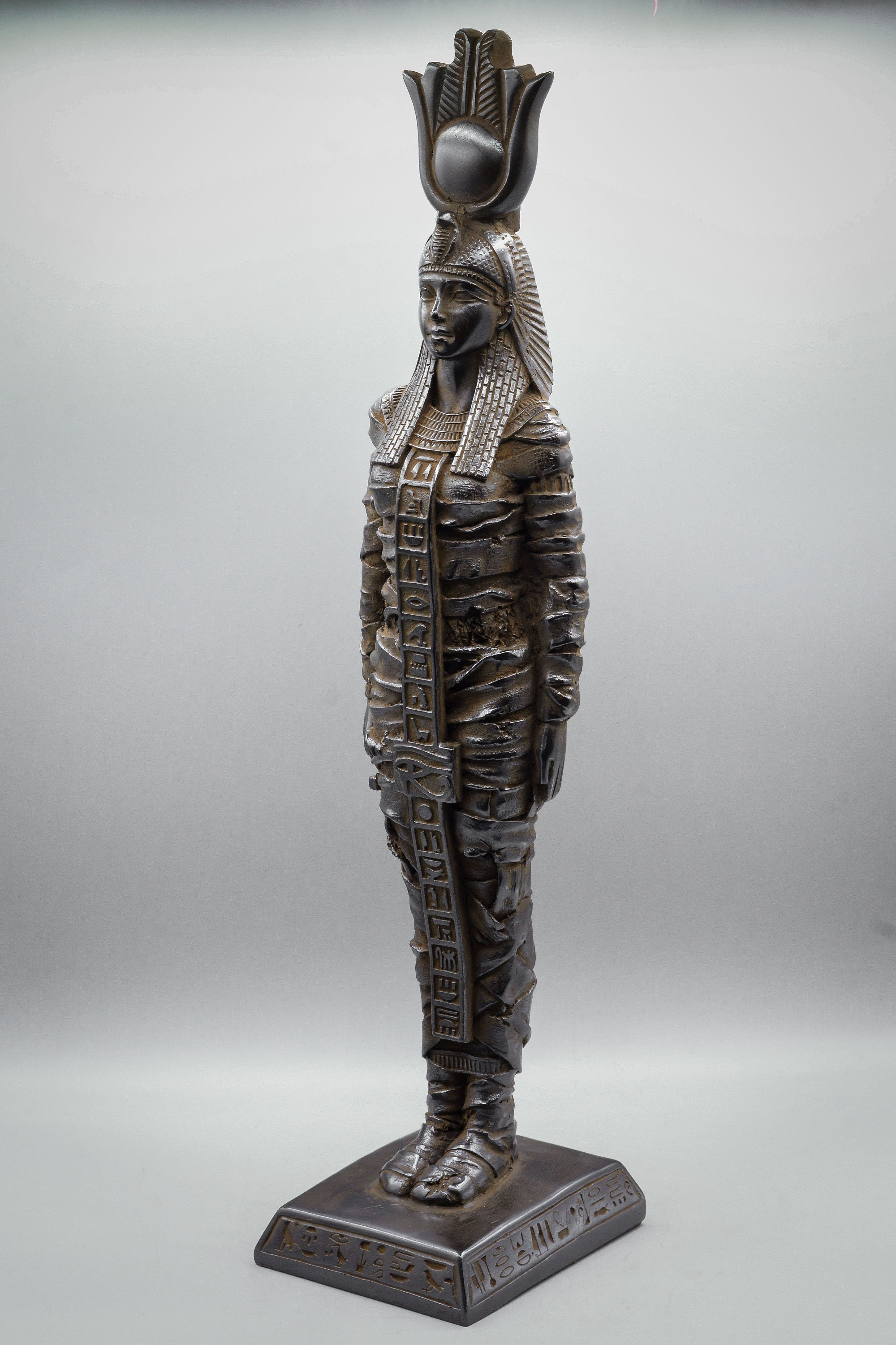 Unique Power of goddess Isis large black statue Contains eye | Etsy