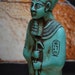 Statue of Egyptian God Ptah Green Handcrafted Painted Heavy - Etsy