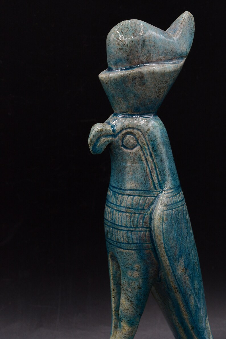 Statue Horus Falcon Bird God of Sky Sculpture Unique Stone - Etsy