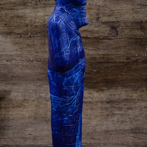 Statue of Egyptian God Ptah Blue Handcrafted Heavy Statue Made in Egypt ...