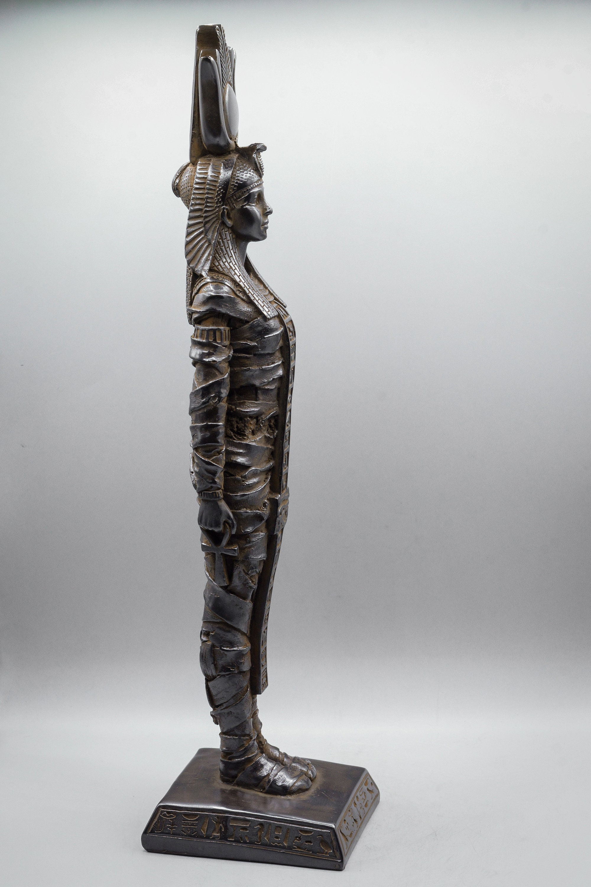 Unique Power of goddess Isis large black statue Contains eye | Etsy