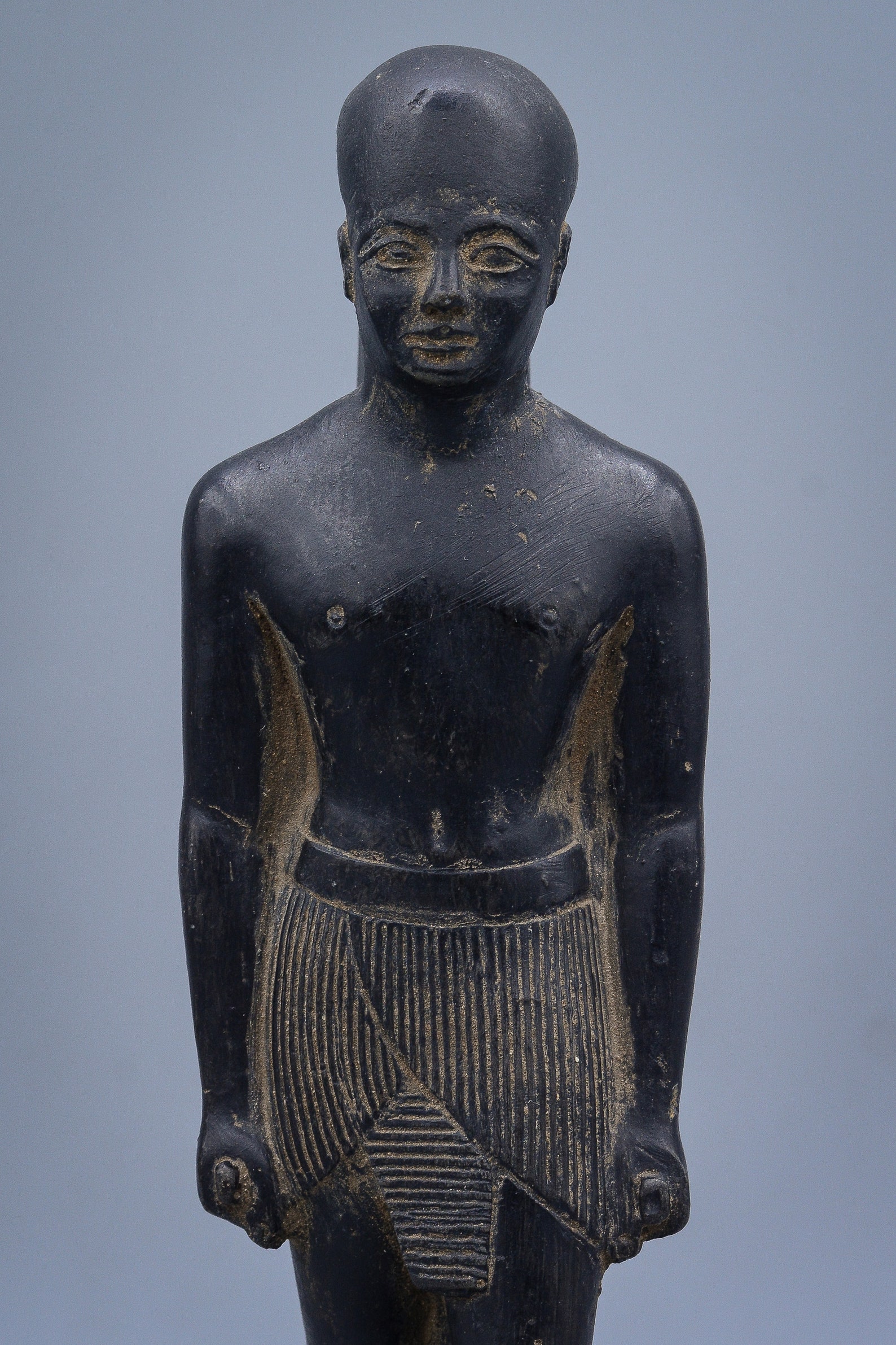 Egyptian Art Statue of Imhotep Standing Black Stone Made in - Etsy