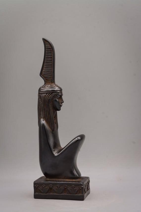 Statue Maat Goddess of Balance and Truth Black Figurine - Etsy