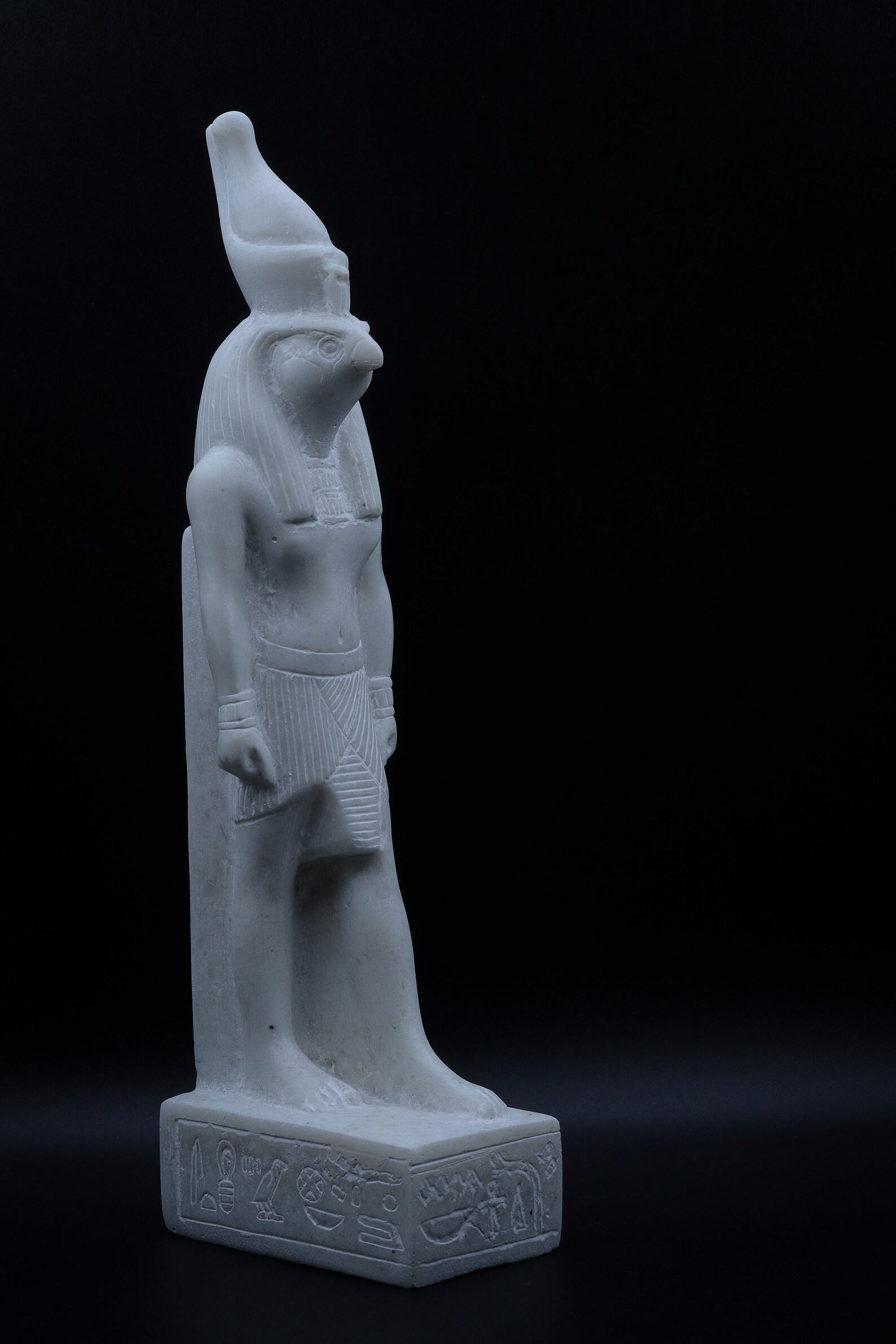 Statue of Egyptian Falcon God Horus Large Statue Marble Stone - Etsy