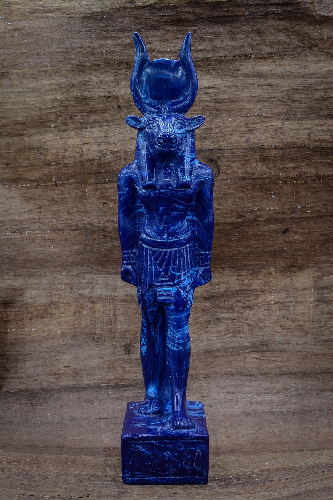 Unique Statue Goddess Hathor Blue Stone Heavy Statue Made in Egypt - Etsy