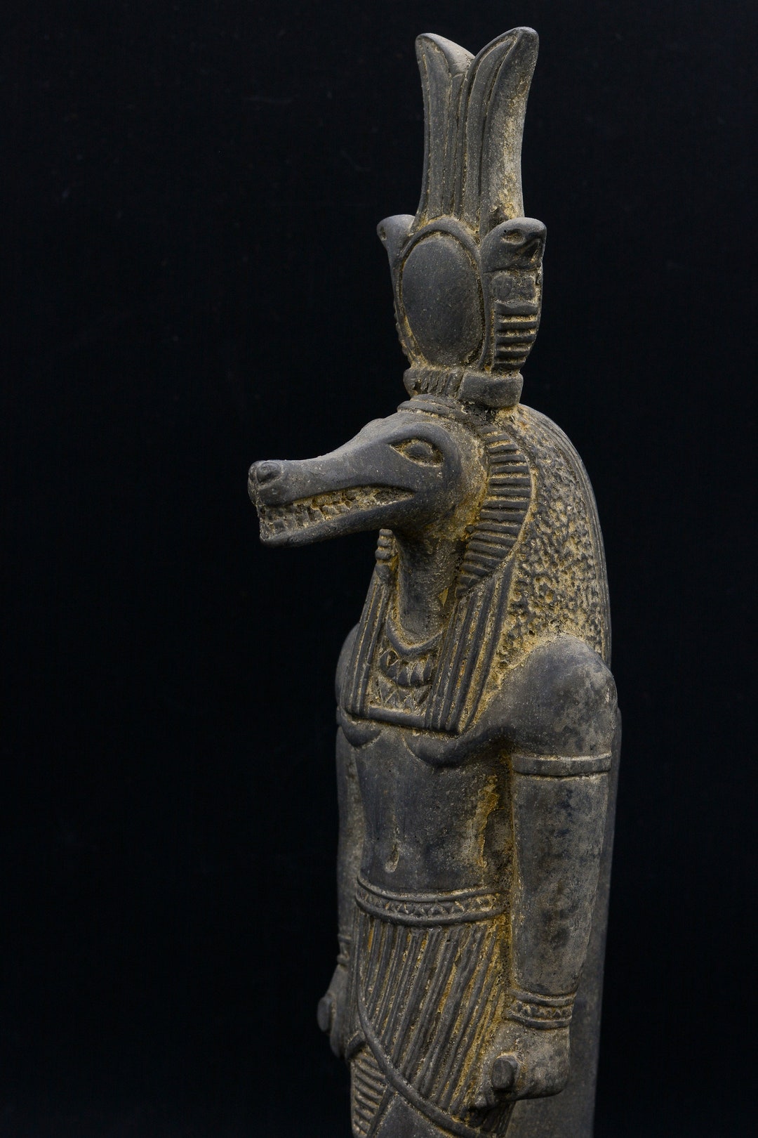 Statue of Ancient Egyptian Art Sobek Crocodile God of the Nile 2 Style ...